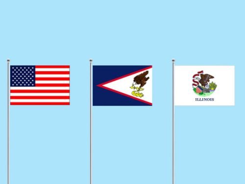 USA Flag Display - W.G.N Flag & Decorating Co