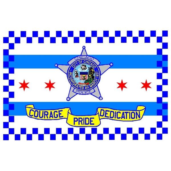 Chicago Police Department Flag - W.G.N Flag & Decorating Co