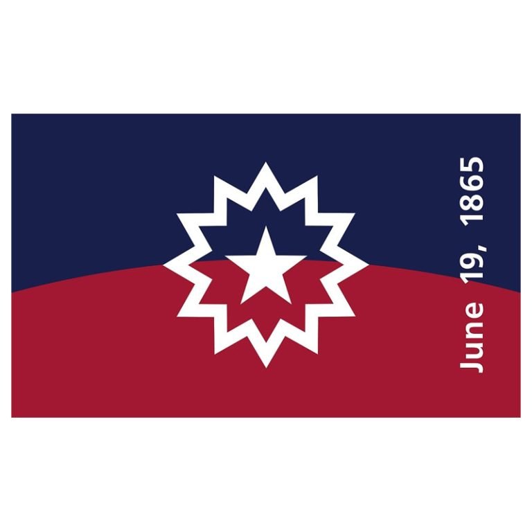 Juneteenth Flag with Date - W.G.N Flag & Decorating Co