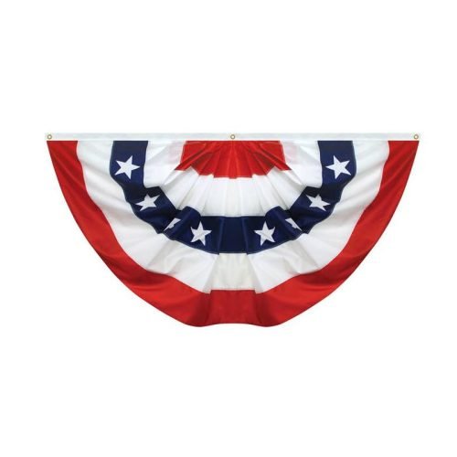 Pleated 5-Stripe Fan With Stars - W.G.N Flag & Decorating Co