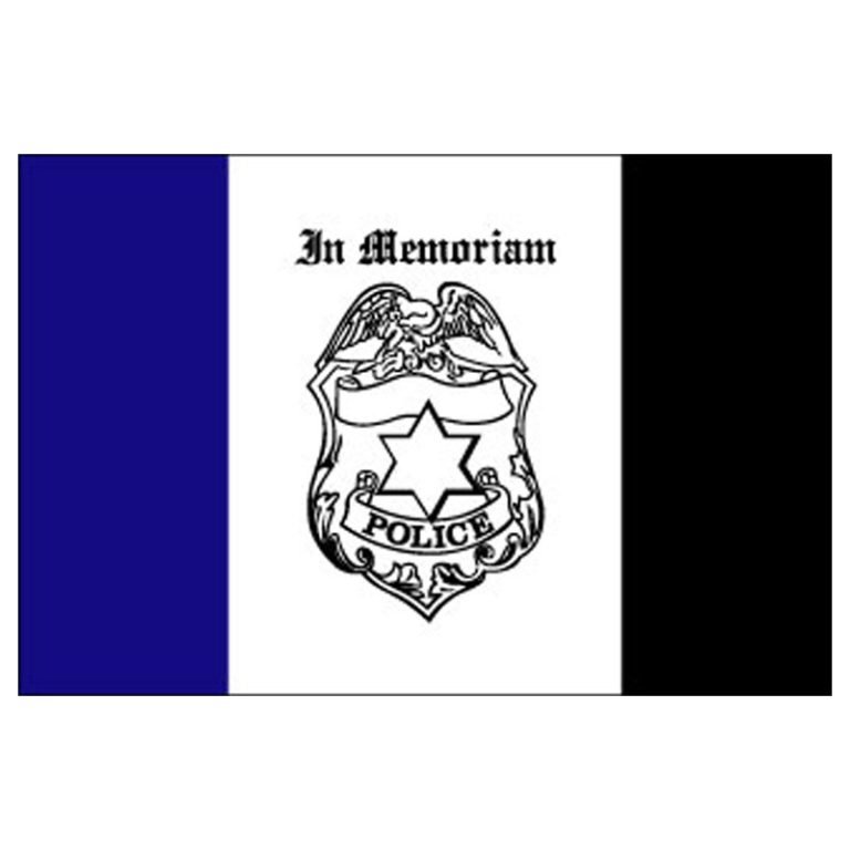 Police Mourning Flag - W.G.N Flag & Decorating Co
