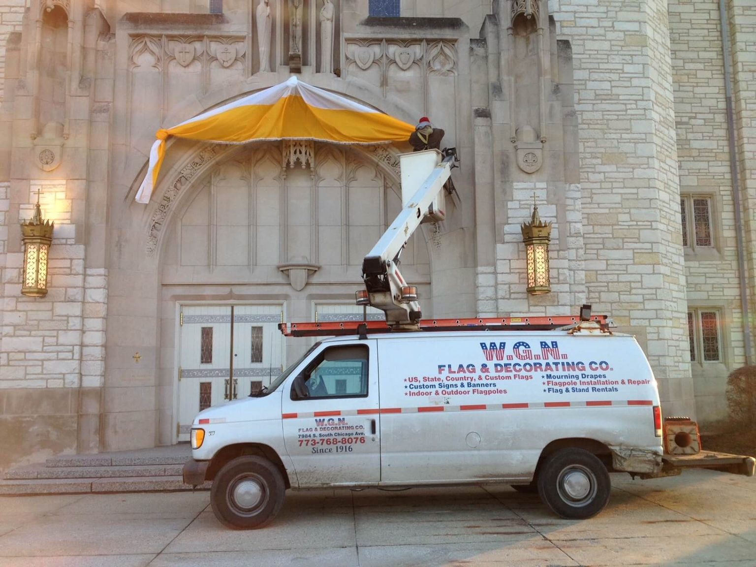 Mourning Drapes - W.G.N Flag & Decorating Co