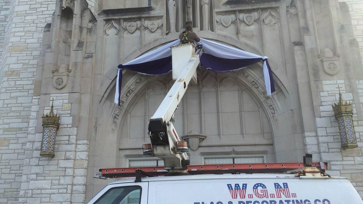 Mourning Drapes - W.G.N Flag & Decorating Co